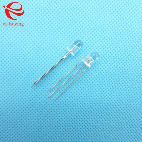 10PCS/LOT F3 3mm LED BI-COLOR TRANSPARENT - DIY Kit | eBay