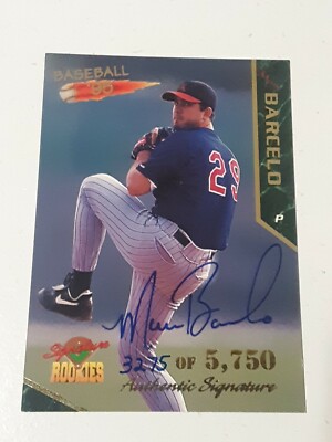 Marc Barcelo Minnesota Twins 1995 Signature Rookies Certified Autograph ...