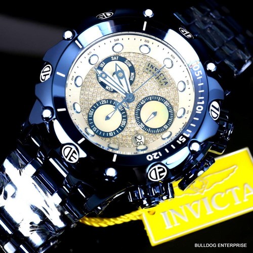 Invicta Reserve Venom Hybrid Fusion .70 CTW Diamond Swiss Blue Steel ...