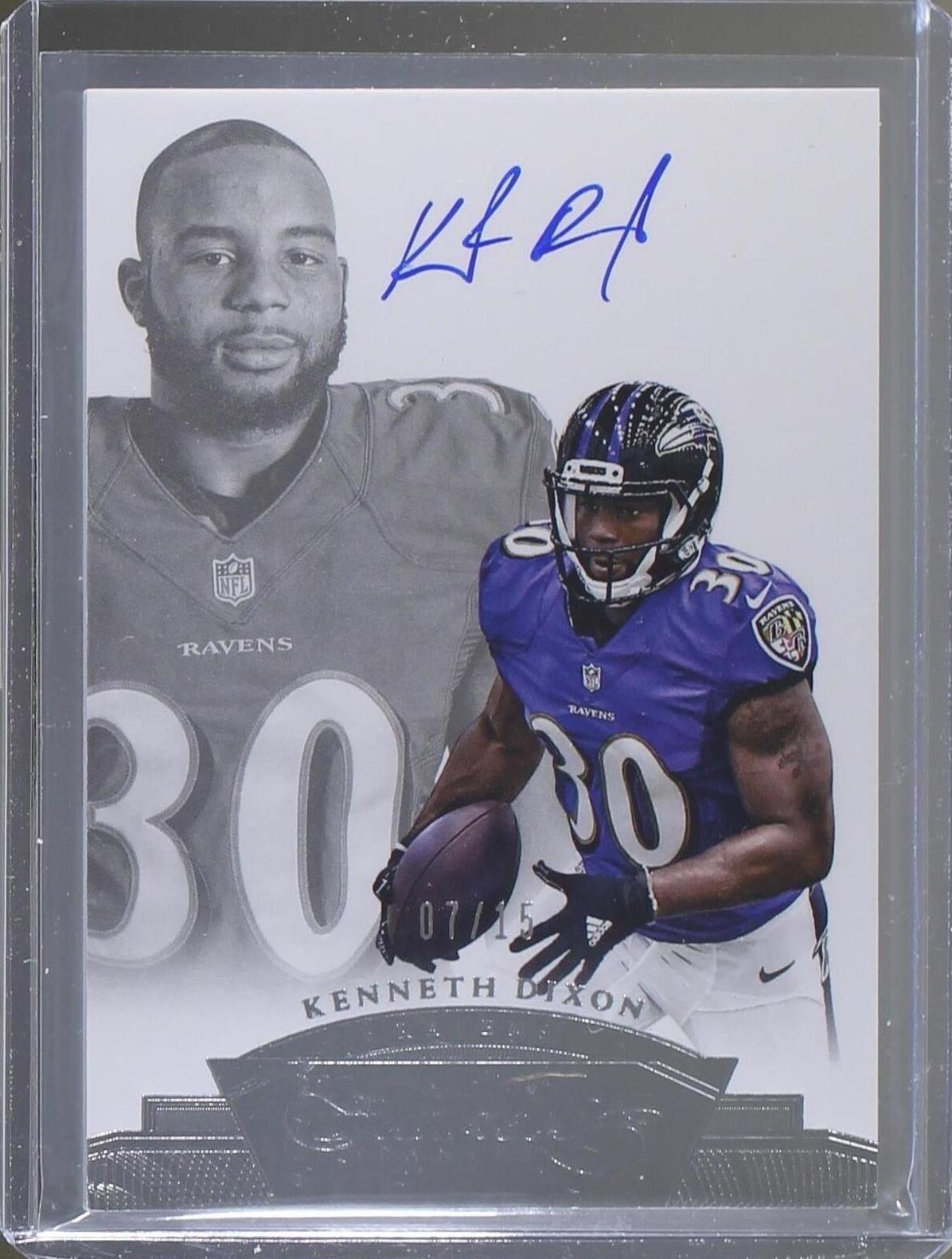 2016 Panini Flawless - Rookie Flawless Signatures Kenneth Dixon #RFKD ...