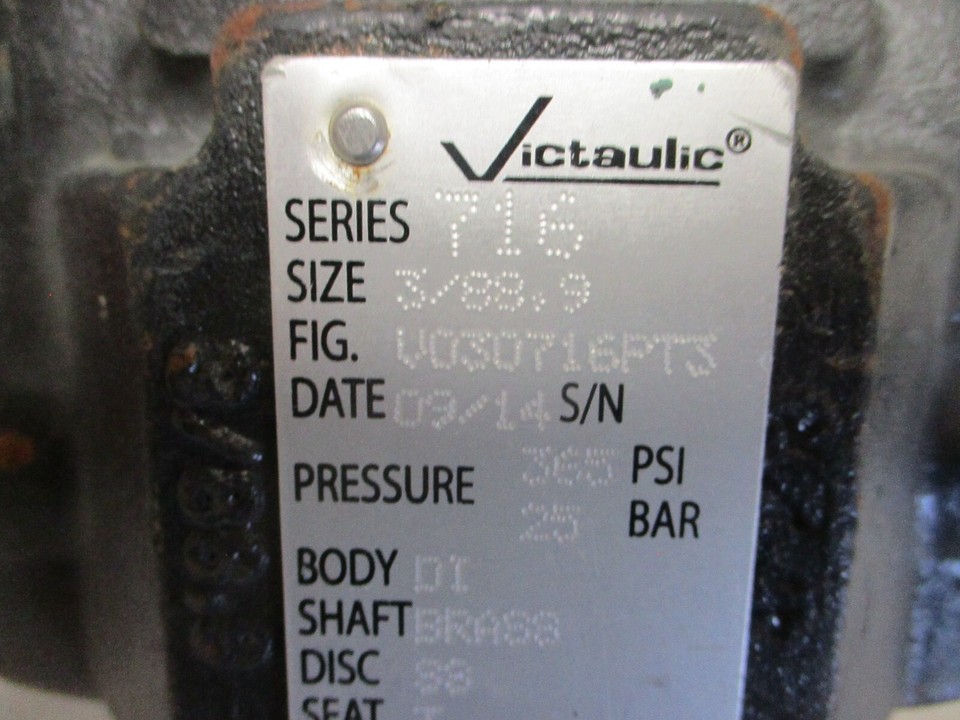 Victaulic Style 716 Swing Check Valve 3" Grooved Both Ends, 365-psi WOG ...