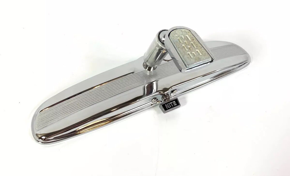 Universal Chrome Day Night Interior Rear View Mirror For GM Chevy Ford ...