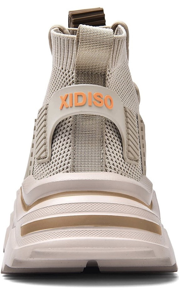 XIDISO Men Fashion Sneakers High Tops Casual Walking Shoes Sports ...