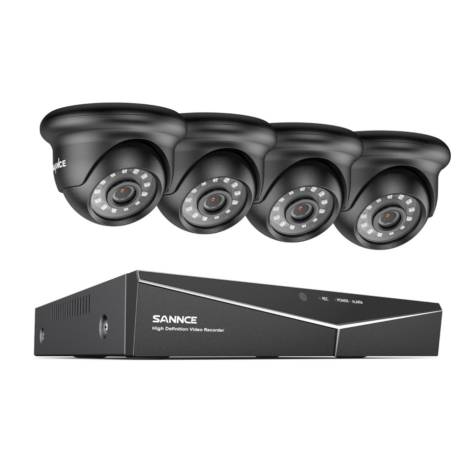 SANNCE 5in1 8CH DVR 1080P Video CCTV Security Camera System Outdoor ...
