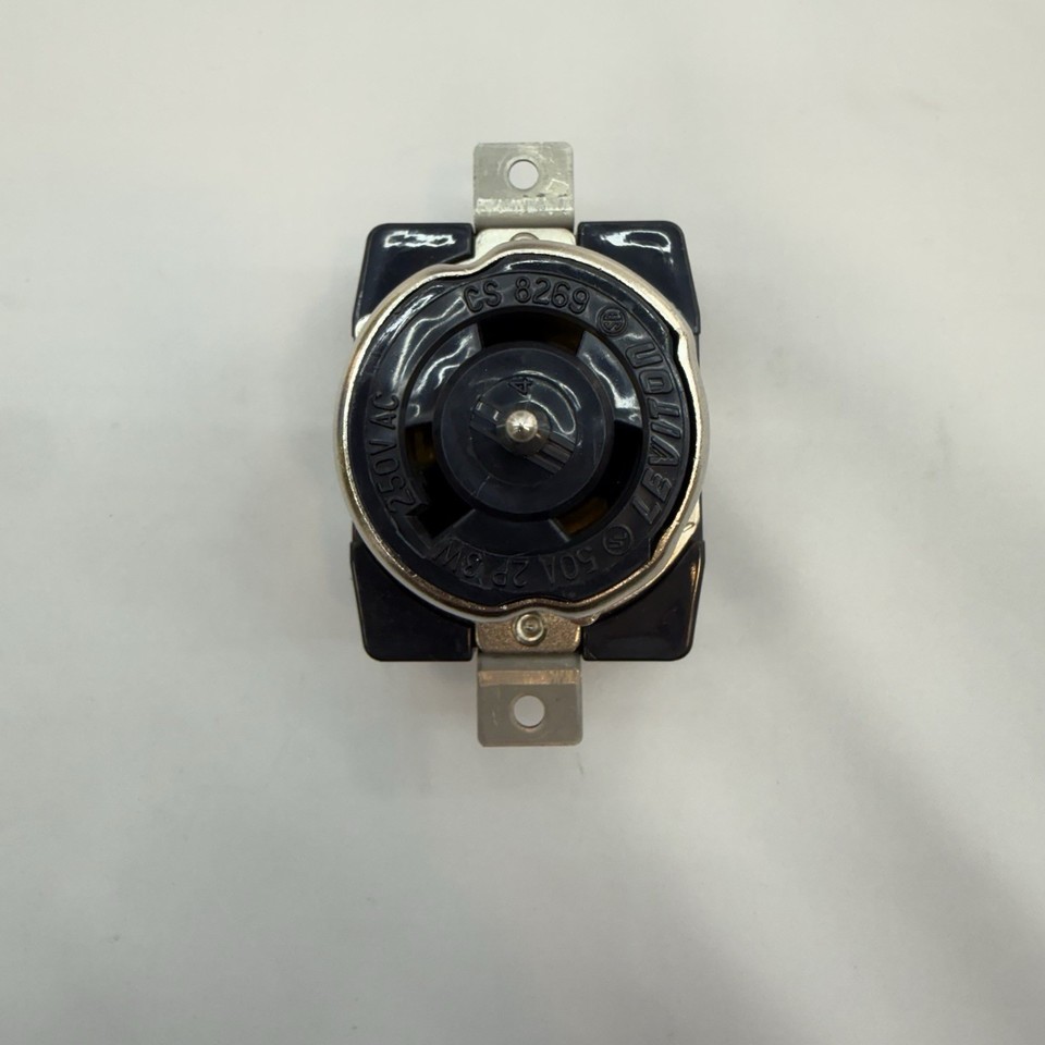 Leviton CS8269 Locking Receptacle 50A 2P, 3W, 250VAC | eBay