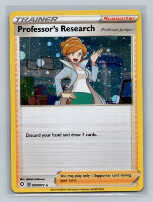 Professor's Research (Cosmos Holo) Deck Exclusives 060/072 Near Mint NM ...