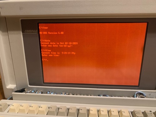 RARE compaq Portable III Computer Model 2660 640k RAM DOS5.0 CMOS ...