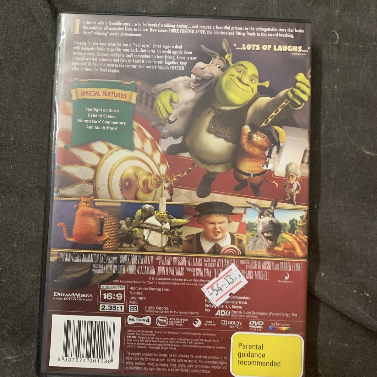 Asail Dvd Shrektacular Nollag