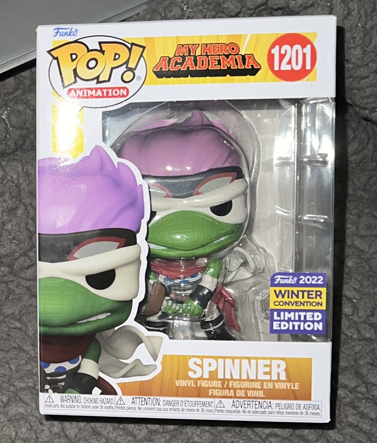 Funko Pop! My Hero Academia Spinner #1201 2022 Wintercon WITH PROTECTOR ...