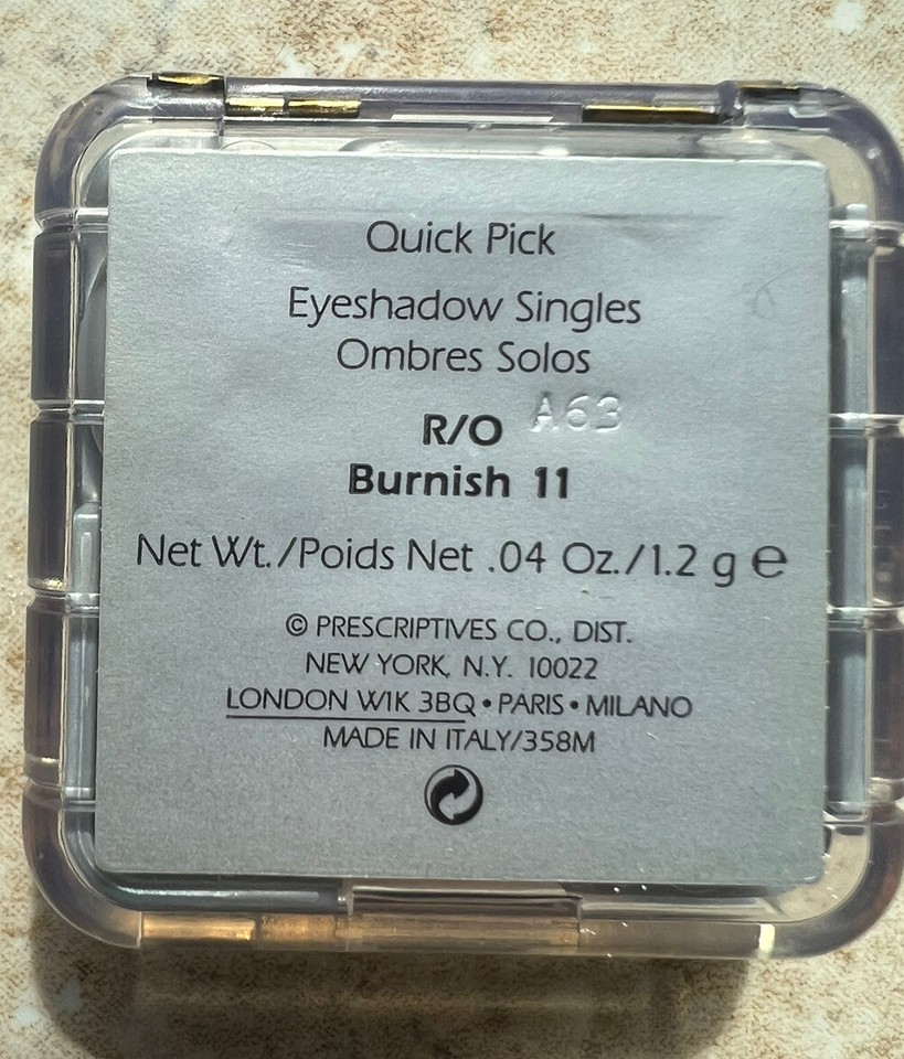 PRESCRIPTIVES Quick Pick eyeshadow single Eye Color full size R/O ...