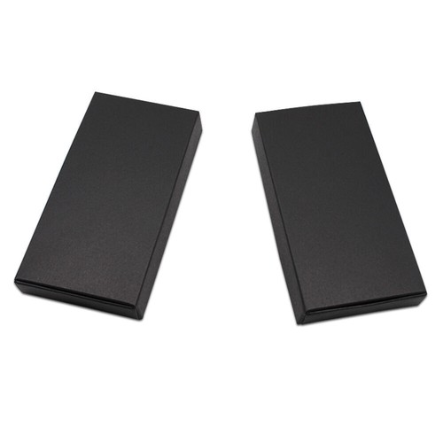Black Kraft Paper Box For Gift Craft Candy Jewelry Packaging Wedding ...