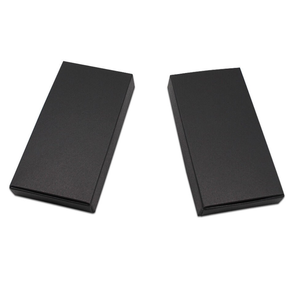 Black Kraft Paper Box For Gift Craft Candy Jewelry Packaging Wedding ...
