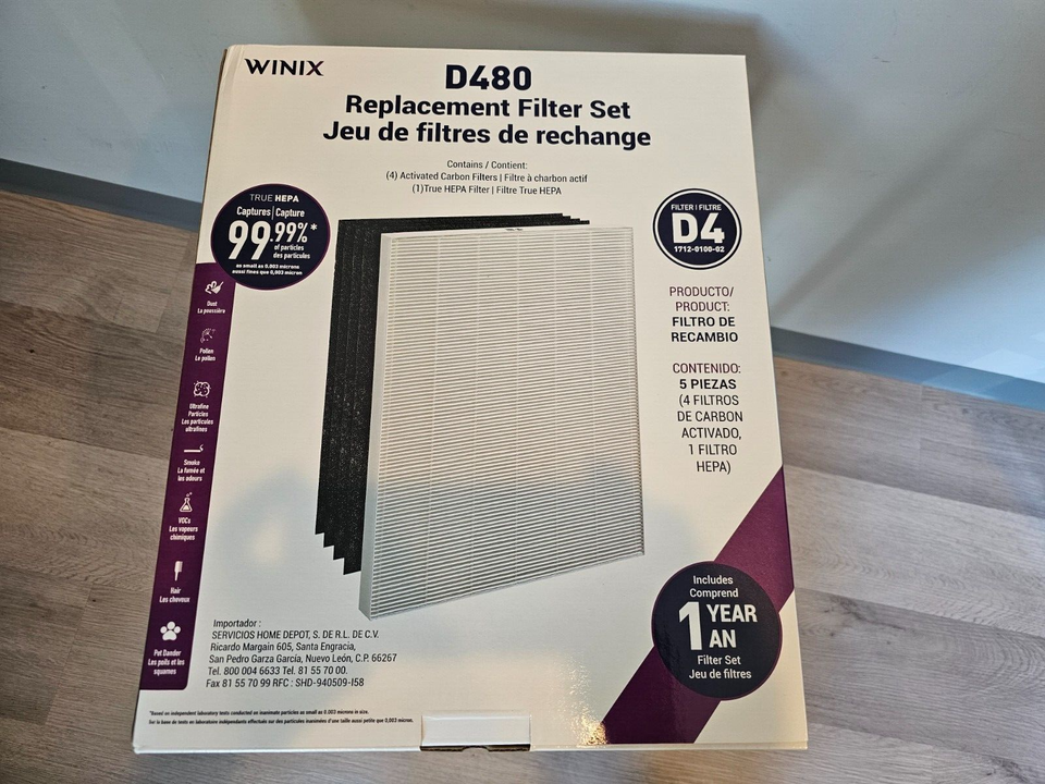 LOTS OF TEN (10) WINIX D480 True HEPA Replacement Filter D4 with 4 ...