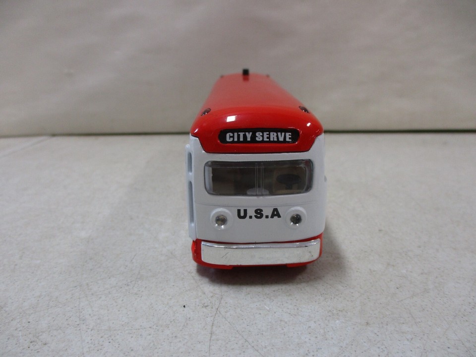 City Bus Lines City Serve Diecast Bus Red | eBay