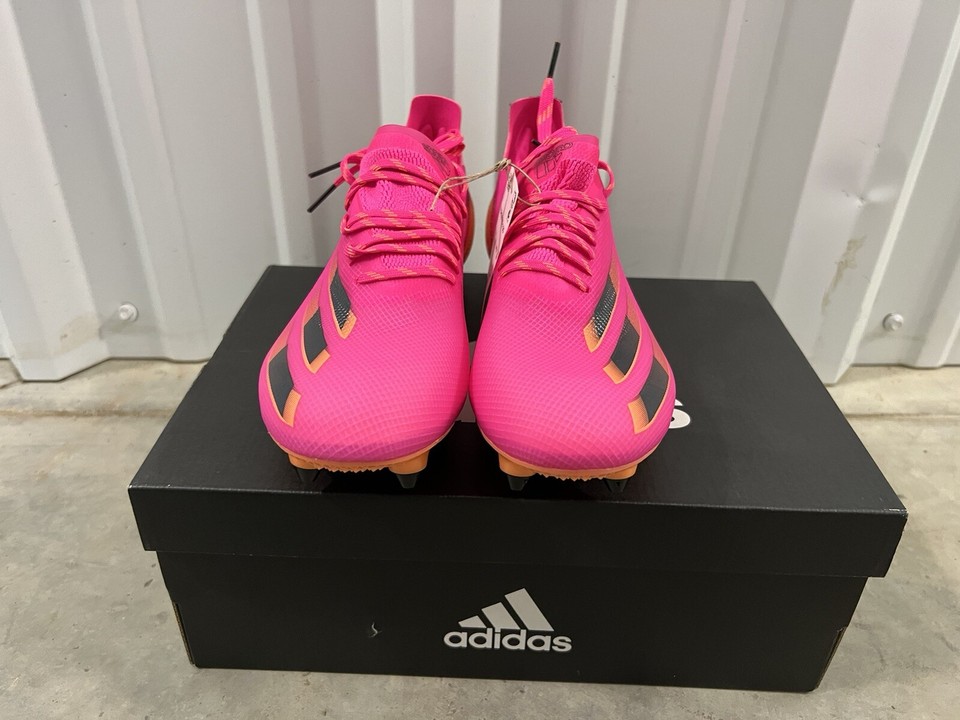 ADIDAS X GHOSTED .1 SG FW6892 Pink Fusion Football Soccer Cleat Sz 6.5 ...