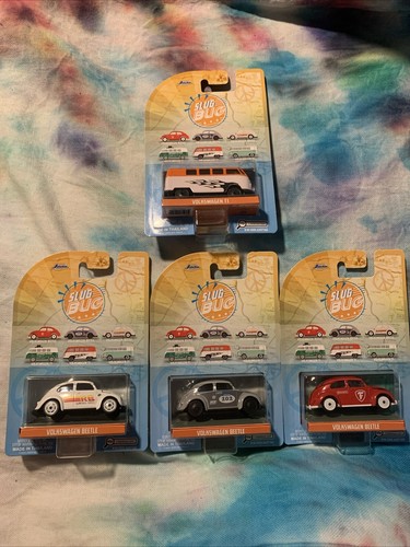 4 Pack JADA-Punch Buggy-Slug Bug, VW T1 Bus & VW Beetle. Almost a ...