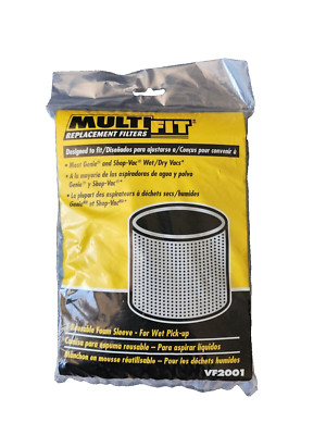 MultiFit VF2001 Shop-Vac Reusable Replacement Filter | eBay