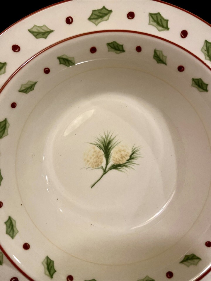 Merry Brite Christmas Dishes Place Setting: Dinner Plate, Salad Plate ...