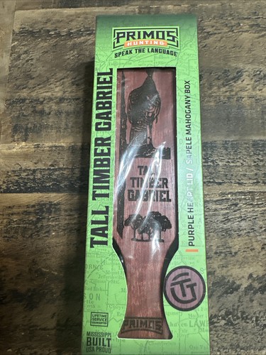 Primos Tall Timber Gabriel Hardwood Turkey Box Call Engraved Model 2915 ...