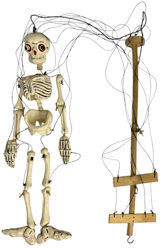 Vintage Pelham Puppet Disjointing Skeleton Marionette String 1950s ...