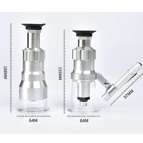 High Magnification Eyepiece Magnifying Glass Microscope W/ Scale ...