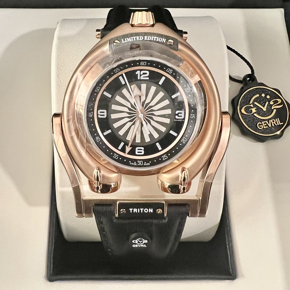 Gevril Gv2 Men's Triton Swiss Automatic Limited Edition Watch 3402 #263 ...