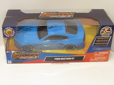 URBAN RIDEZ LARGE 11 INCH FORD MUSTANG GT RC IN BLUE WITH FLAMES FREE ...