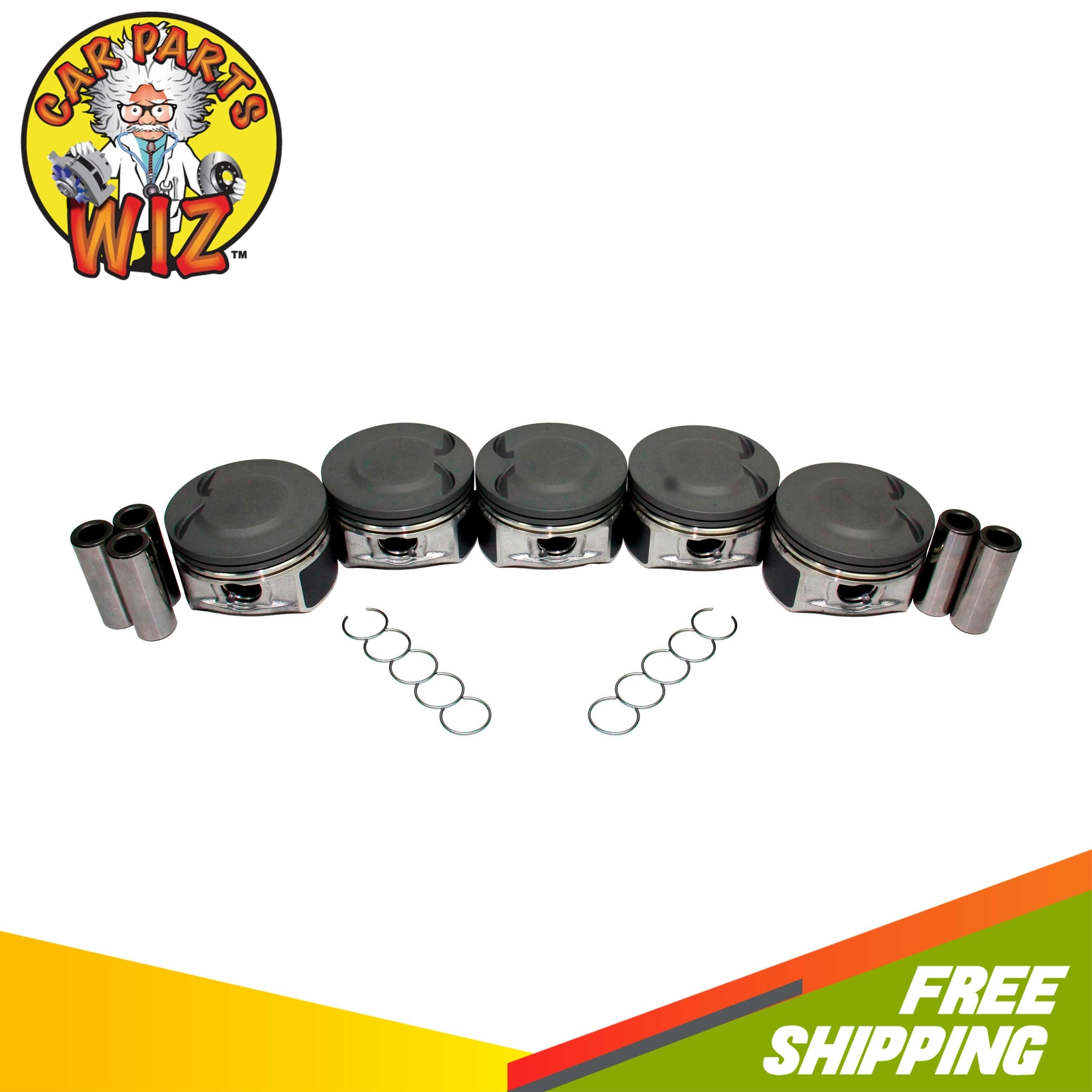 Piston set STD FITS 00-10 Volvo C70 S40 S60 2.4L L5 DOHC 20V | eBay