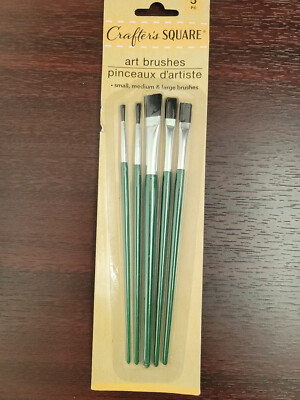 PAINT BRUSHES 5 PIECE CRAFTERS SQUARE NEW | eBay