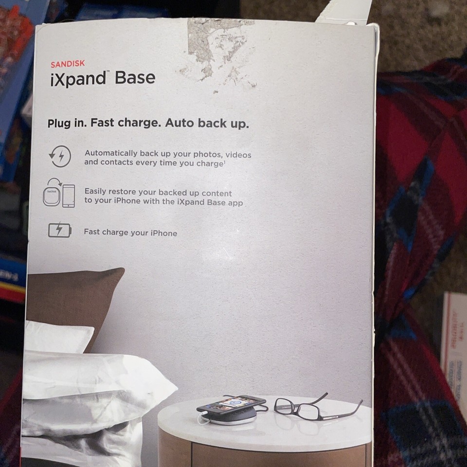 SanDisk iXpand Base 32GB for iPhone Backup 619659141240| eBay