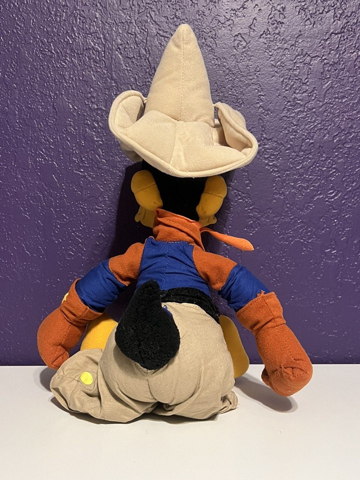 Daffy Duck Plush Cowboy Looney Tunes Back in Action 2003 Rare Large 18 ...