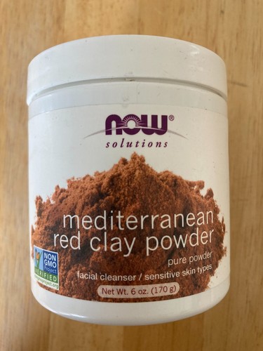 NOW Foods Mediterranean Red Clay Powder 6 oz Facial Cleanser for ...