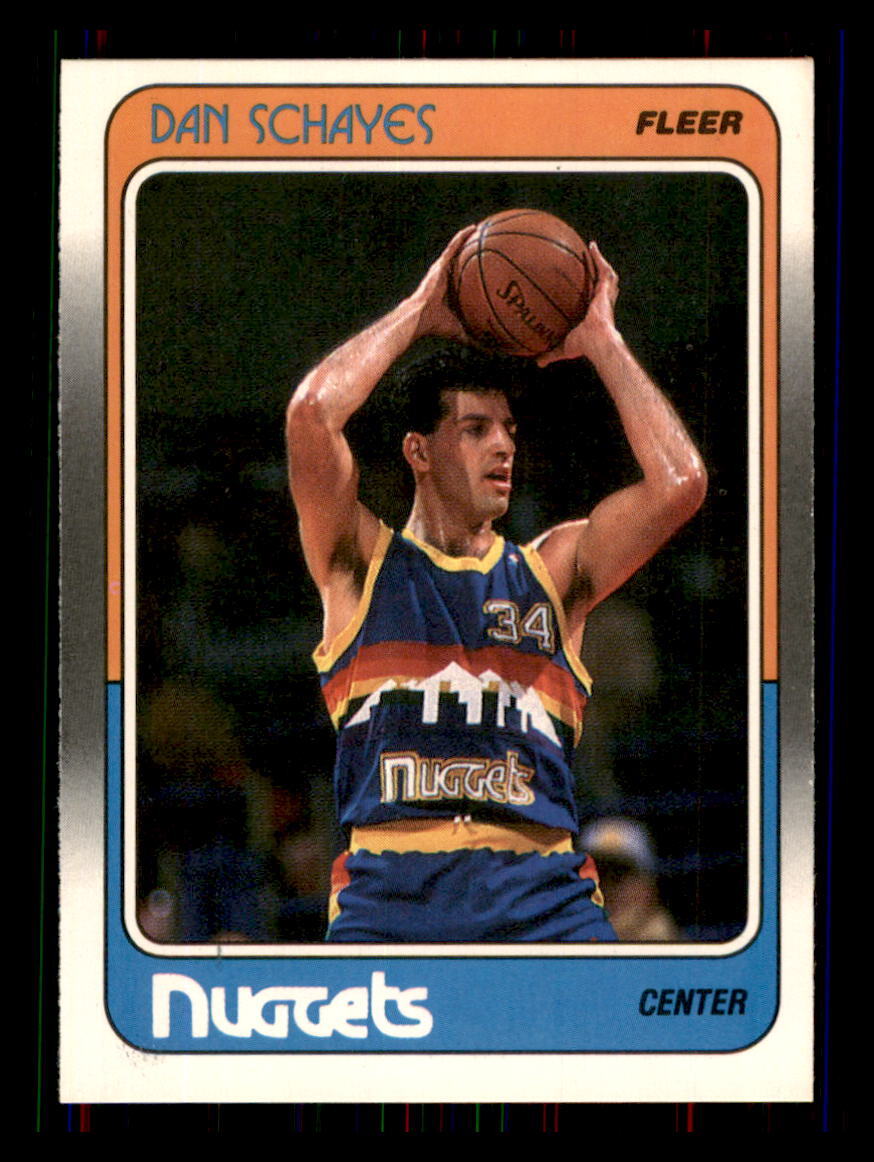 1988 Basketball Fleer Danny Schayes Denver Nuggets #37 | eBay
