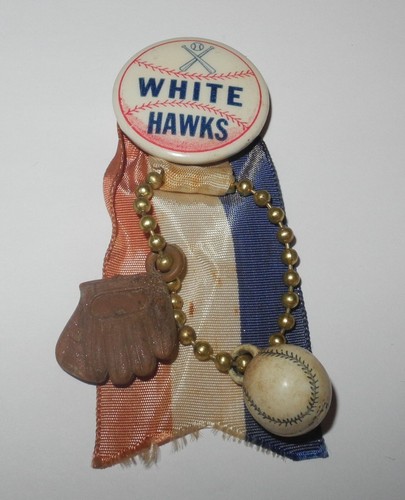 1940's Baseball Waterloo White Hawks Chicago White Sox Minor League Pin ...