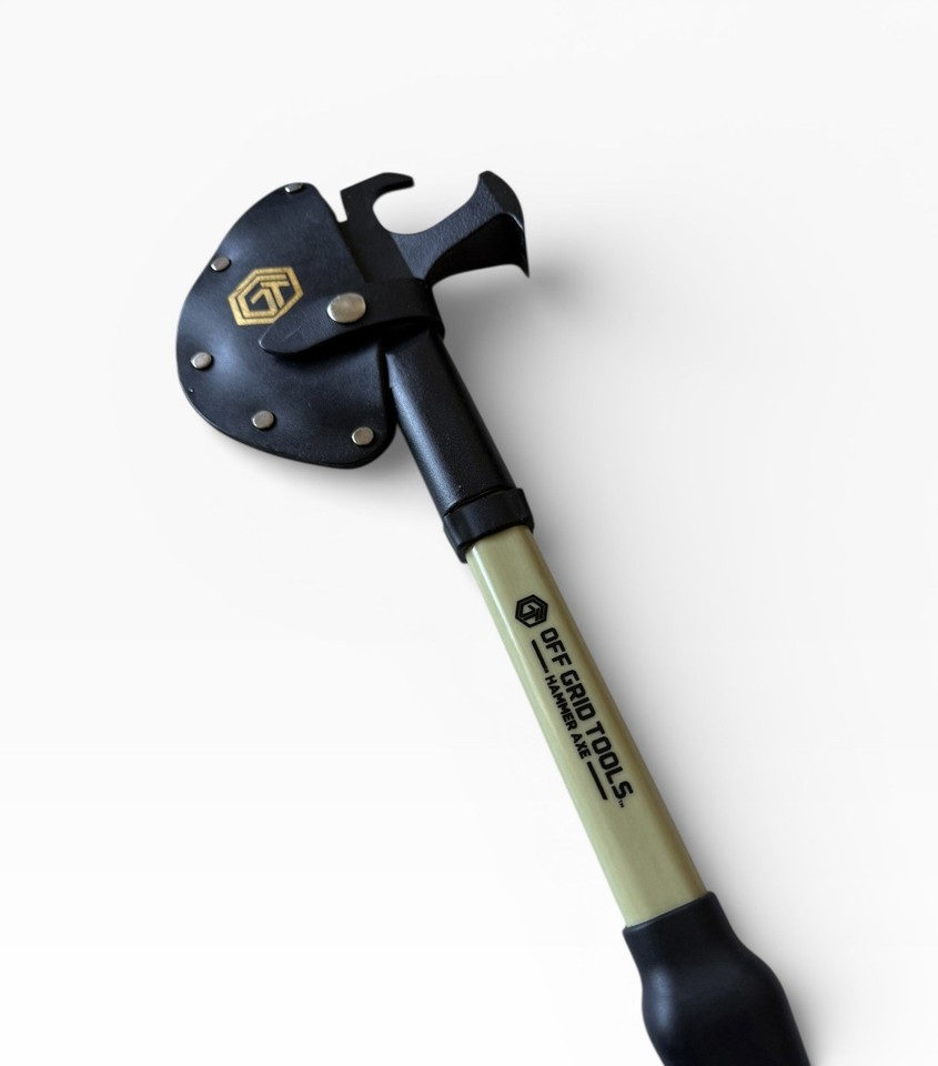New Off Grid Tools Trucker's Friend Axe Survival Hatchet Hammer Chain ...