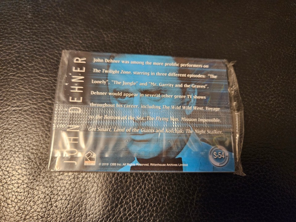 2019 The Twilight Zone Rod Serling Sealed 18 Card Stars Insert Set S37 ...