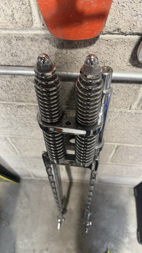Vintage Springer Front End Harley Ironhead Chopper Panhead Knucklehead ...