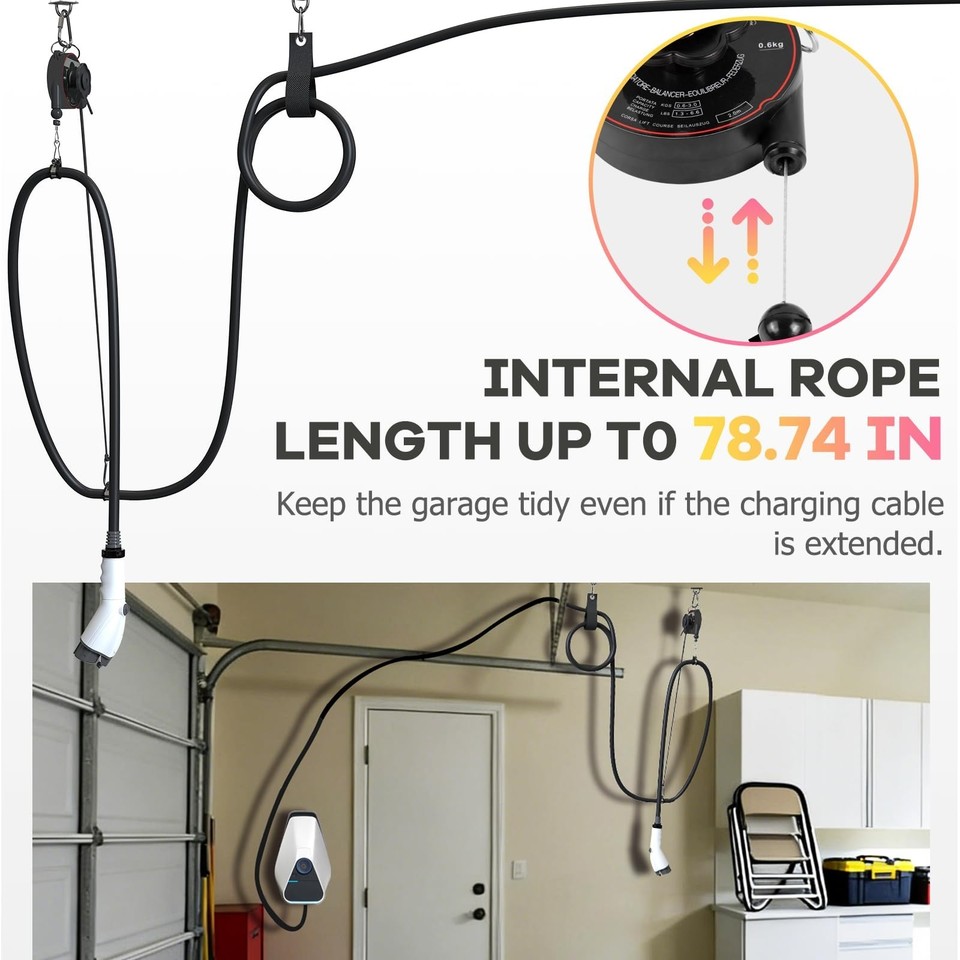 Flexible charging Universal EV Overhead Retractable Cable Management ...