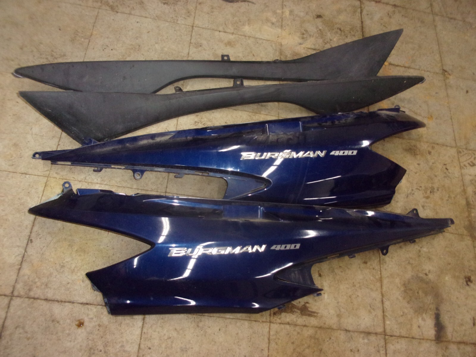 2007 SUZUKI BURGMAN AN 400 FENDERS SIDE PANELS PLASTIC GUARD TRIM | eBay