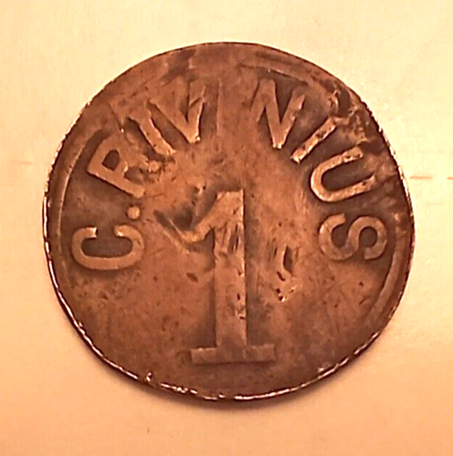 1866 C. Rivinius Brewery Token Morrisania Bronx | eBay