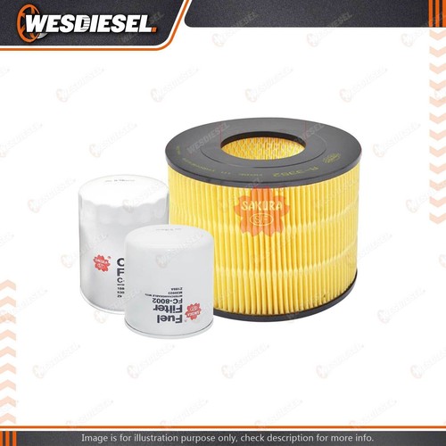 Sakura Filter Service Kit Oil Air Fuel for Toyota Coaster Bus BB10 BB20 ...