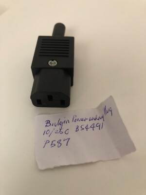 Bulgin power entry plug BS4991 VINTAGE new old stock P587 | eBay