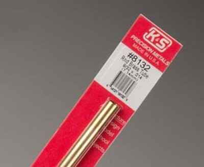 K-S Round Brass Tube 9/32'' - Hobby and Craft Metal Tubing - #8132 | eBay