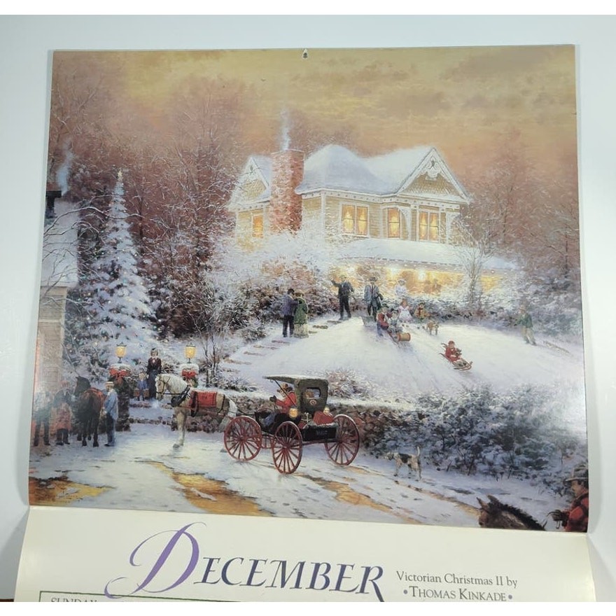 Thomas Kinkade Painter of Light Wall Calendar 1995 Frameable Artwork | eBay