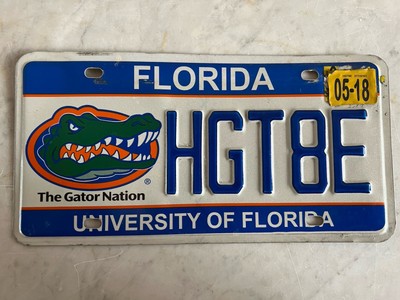 University of Florida Gators "The Gator Nation" Florida License Plate ...