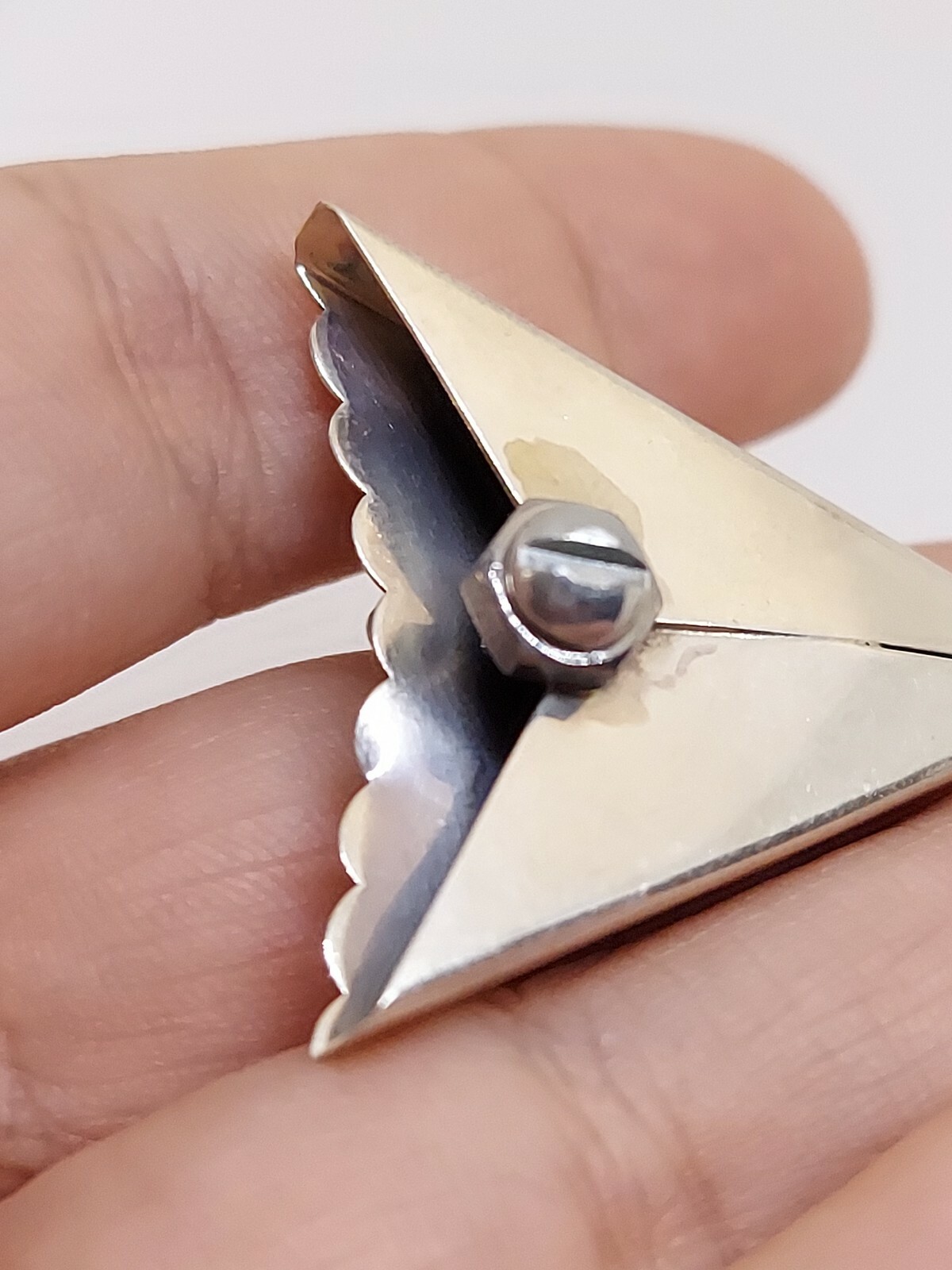 Vintage Southwestern Floral Sterling Silver Collar Tips Cuffs Corners ...