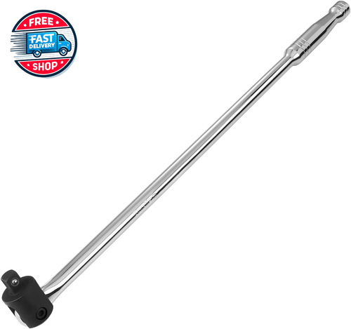 Breaker Bar, 1/2'' Drive 24-Inch Breaker Bars Heavy Duty, with 240° Fl ...
