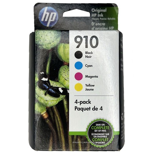 HP 910 Ink Cartridges Genuine Set of 4 New No Box 192545729628| eBay