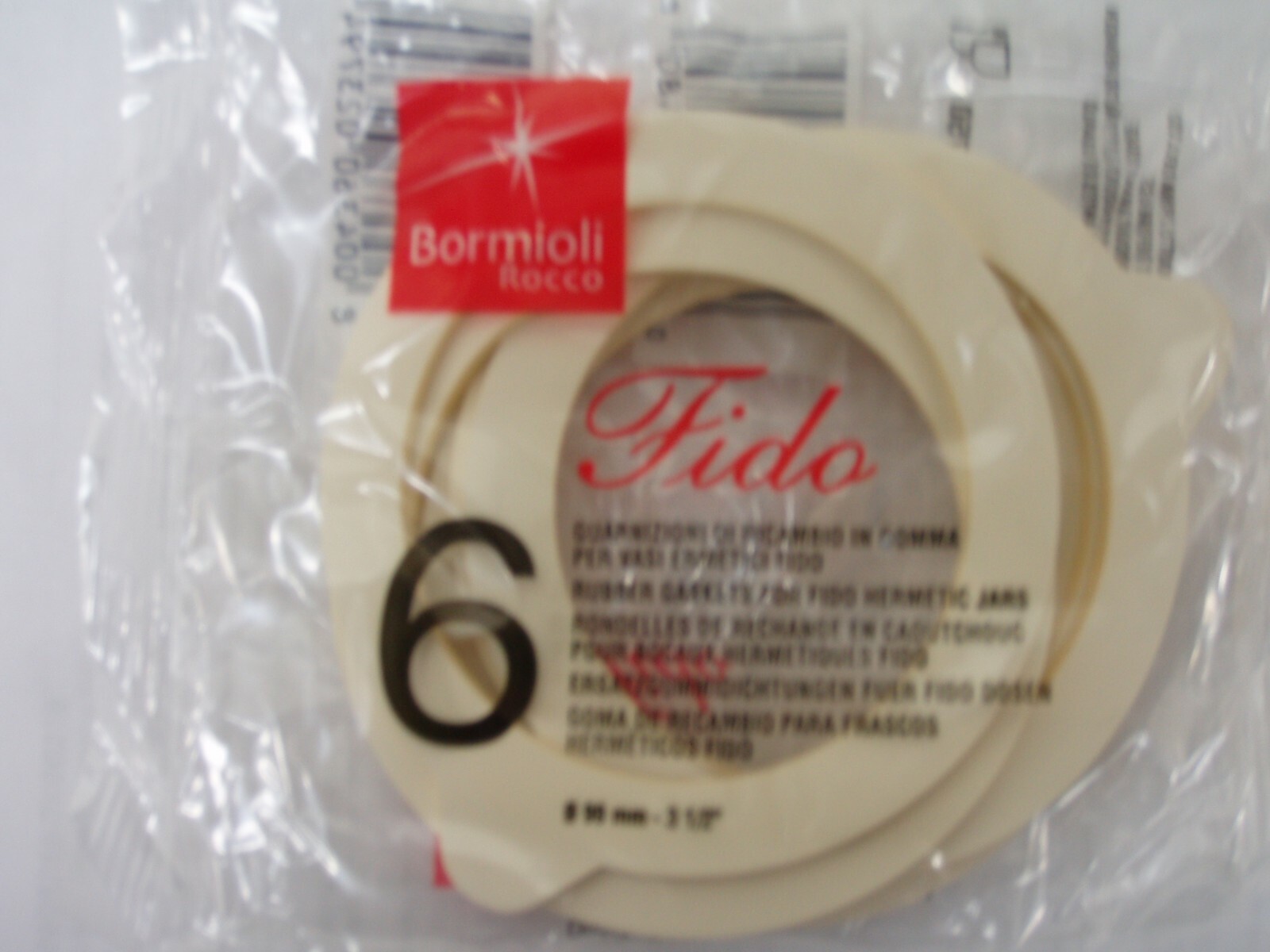 Bormioli Rocco- Replacement gaskets for FIDO jars - 6 pack Original OEM ...