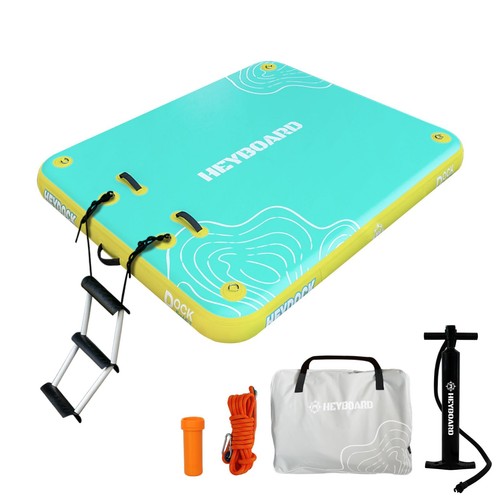 Inflatable Floating Dock Air Dock Platform Floating Island Large Water ...